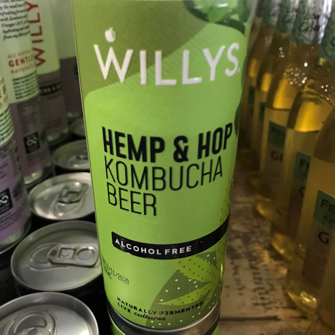 Willys Kombucha + ACV 250ml (WIllys Hemp & Hop Kombucha - Farmers Fayre