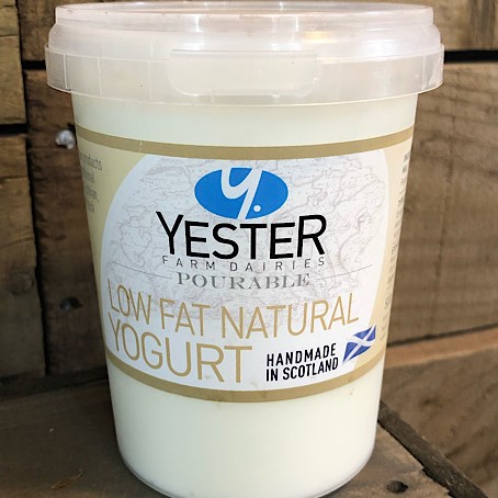 Yester Farm Low Fat Natural Yogurt 500g - Farmers Fayre