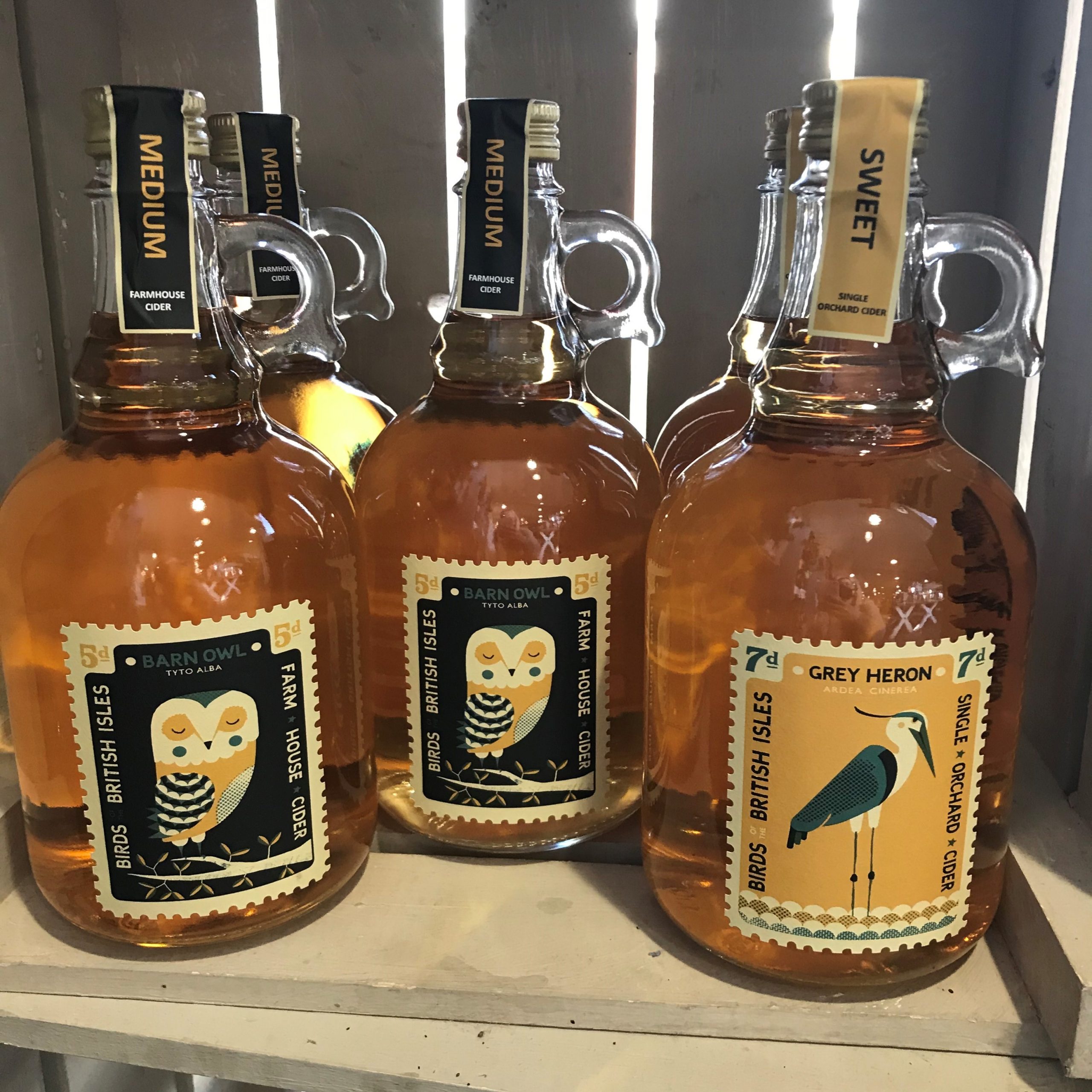 Perry's Somerset Cider (Medium) Barn Owl Flagon 1 Litre - Farmers Fayre