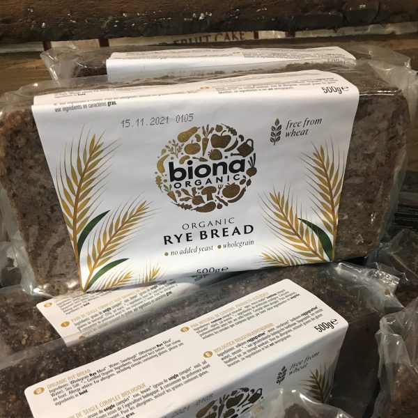 Biona Organic Rye Bread 500gm - Farmers Fayre