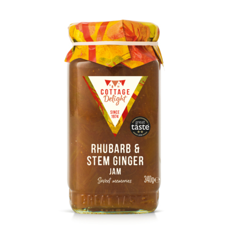 Cottage Delight Rhubarb & Stem Ginger Jam 340g - Farmers Fayre
