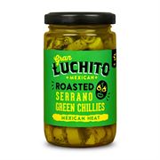 Gran Luchito GF Fire Roasted Serrano Chillies 215g (hot) - Farmers Fayre