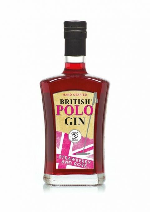 British Polo Strawberry & Rose Gin 37.5% Vol - 70cl - Farmers Fayre