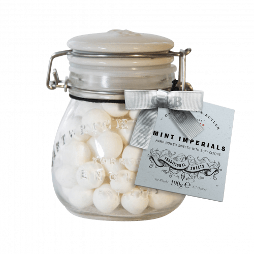 Cartwright & Butler Mint Imperial Sweets in Jar 190g - Farmers Fayre