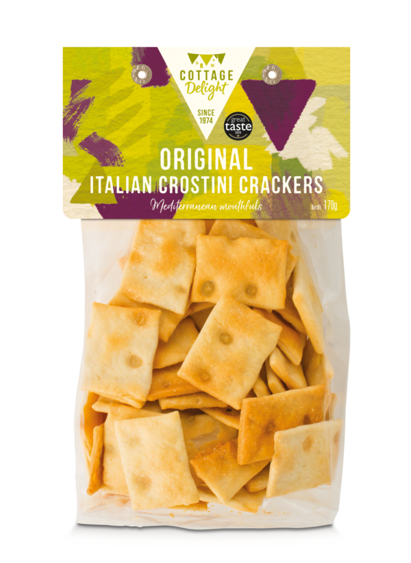 Original Italian Crostini Crackers & Your Choice of Dip - Farmers Fayre